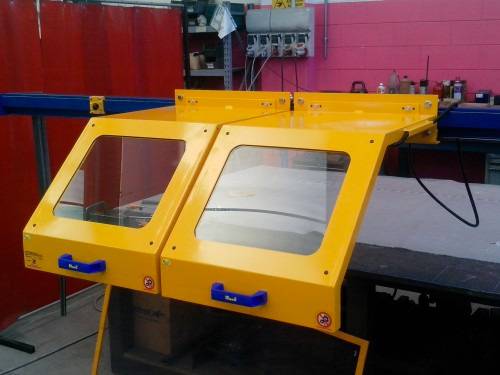 Sliding machine guard | TDT Machine Tools