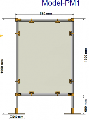 Puwer 98 compliant safety screens for COVID-19 / Coronavirus protection ...
